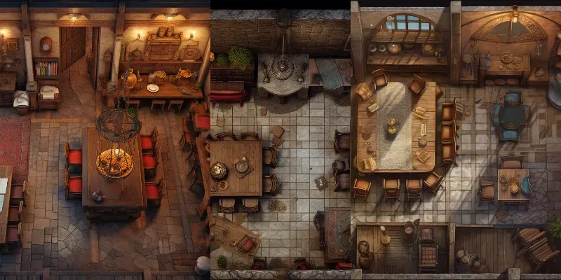 DnD Tavern Maps Midjourney Prompt | PromptBase