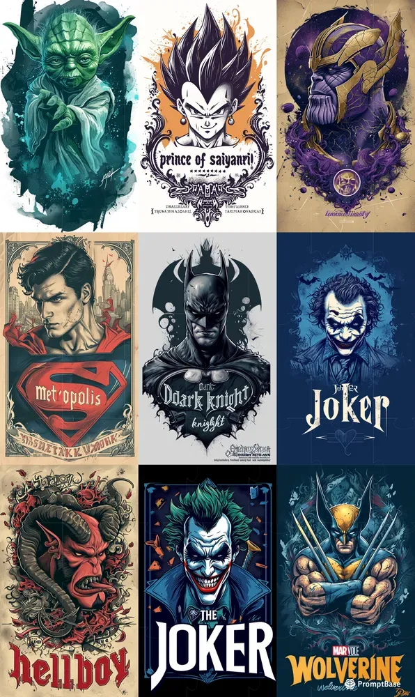 T Shirt Design Comics Style With Text Midjourney Prompt | PromptBase