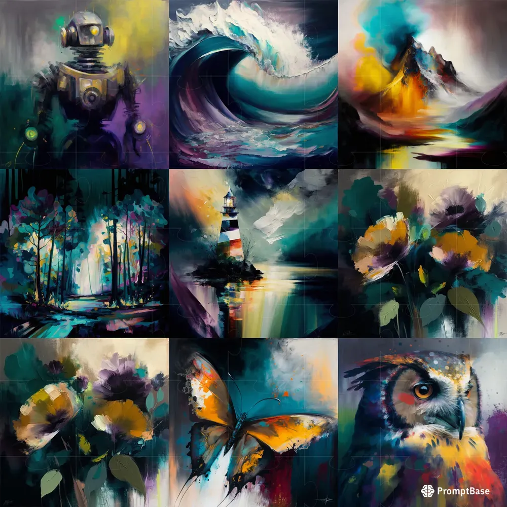 Abstract Paintings Midjourney Prompt | PromptBase