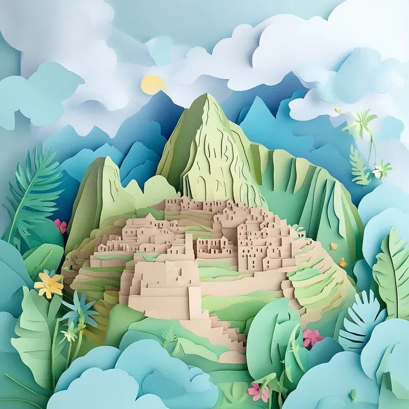 Journeys Through Iconic Landmarks Papers Midjourney Prompt | PromptBase