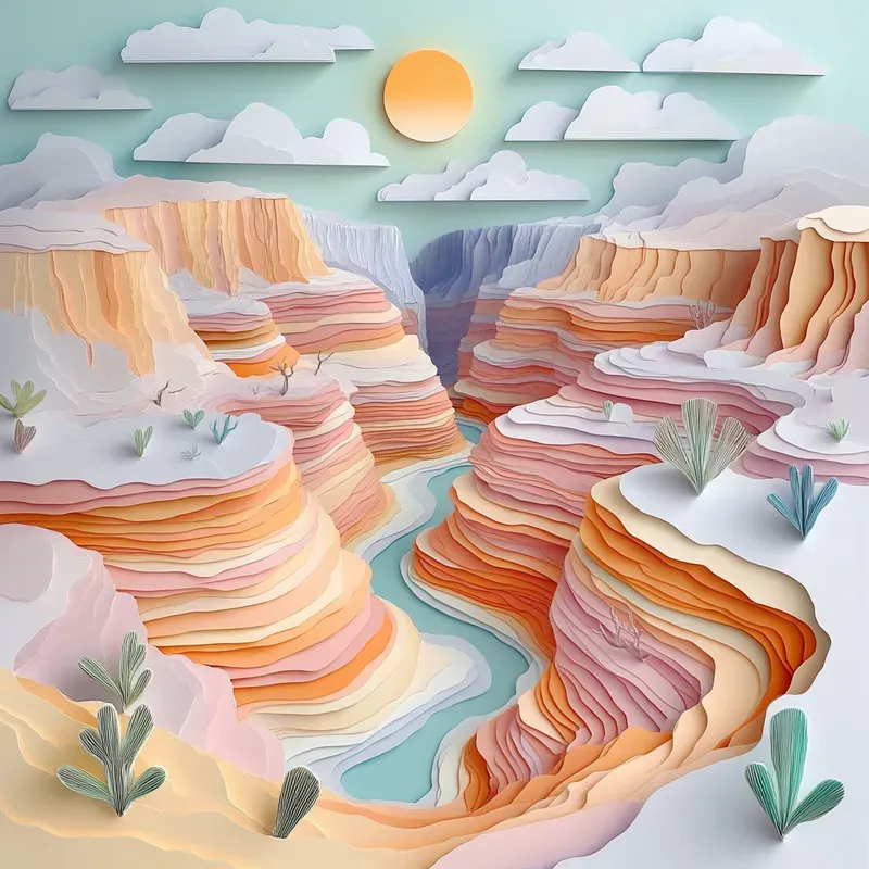 Journeys Through Iconic Landmarks Papers Midjourney Prompt | PromptBase