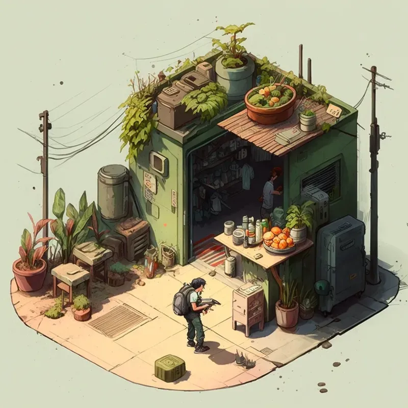 Isometric Level Layouts Midjourney Prompt | PromptBase