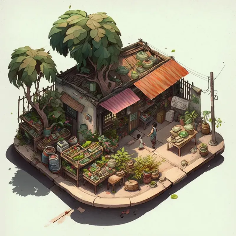 Isometric Level Layouts Midjourney Prompt | PromptBase