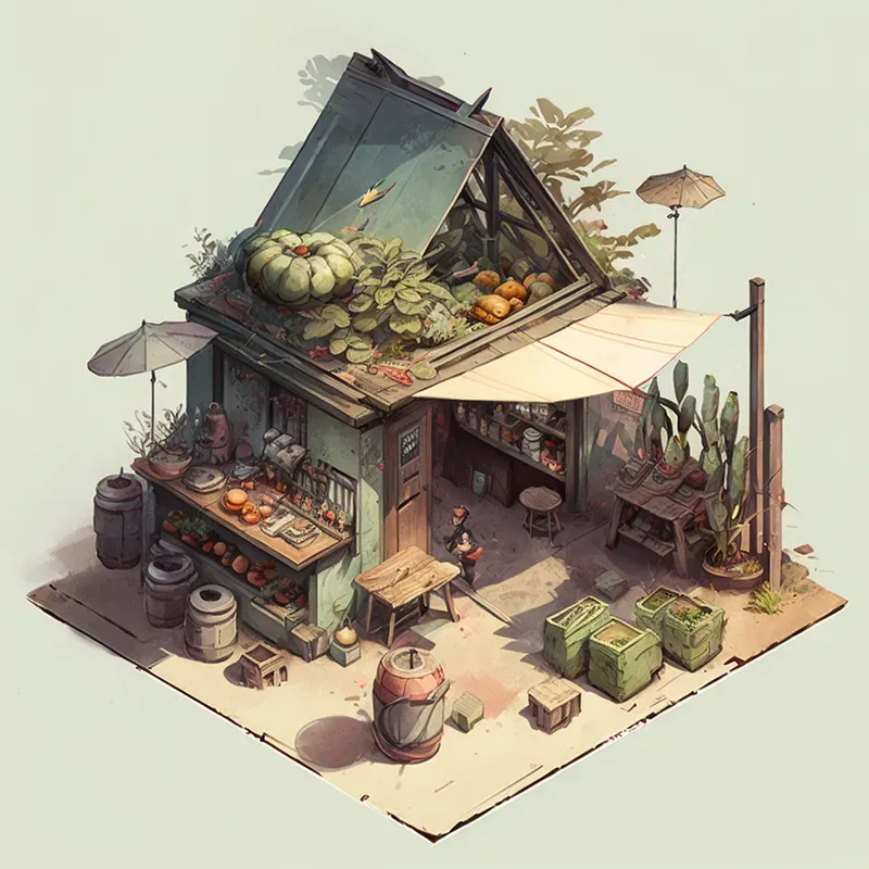 Isometric Level Layouts Midjourney Prompt | PromptBase