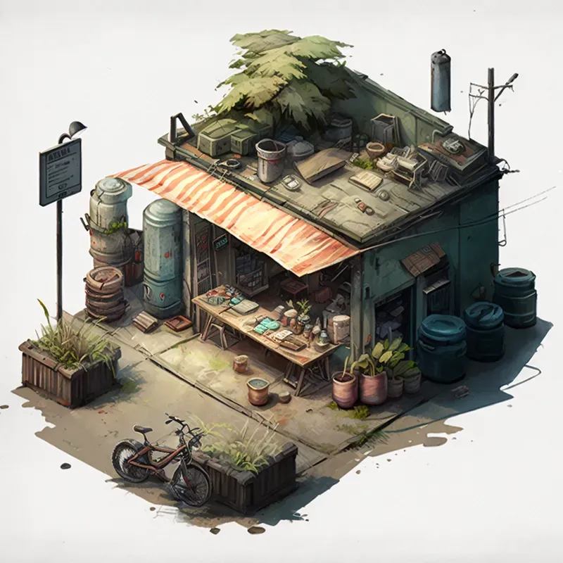 Isometric Level Layouts Midjourney Prompt | PromptBase