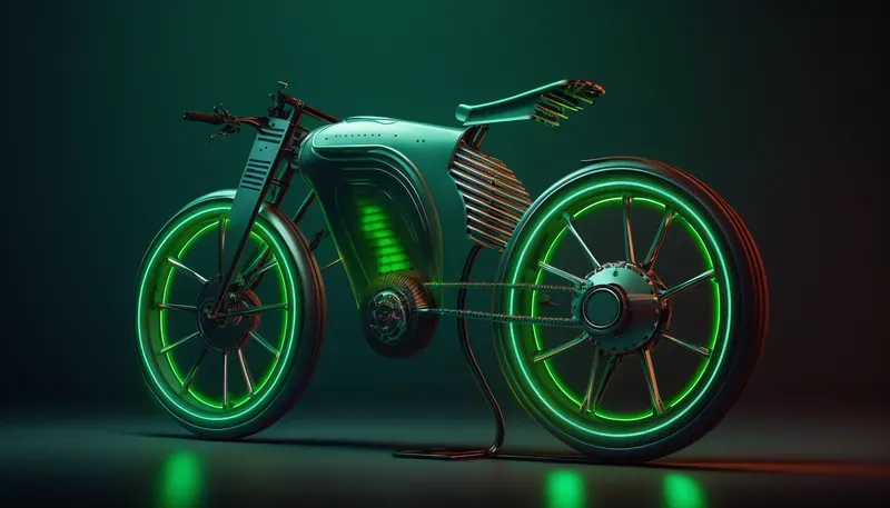 Futuristic Electric Bicycle Designs Midjourney Prompt | PromptBase