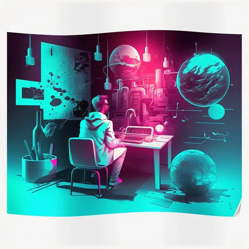 The Metaverse Poster Backgrounds Midjourney Prompt | PromptBase