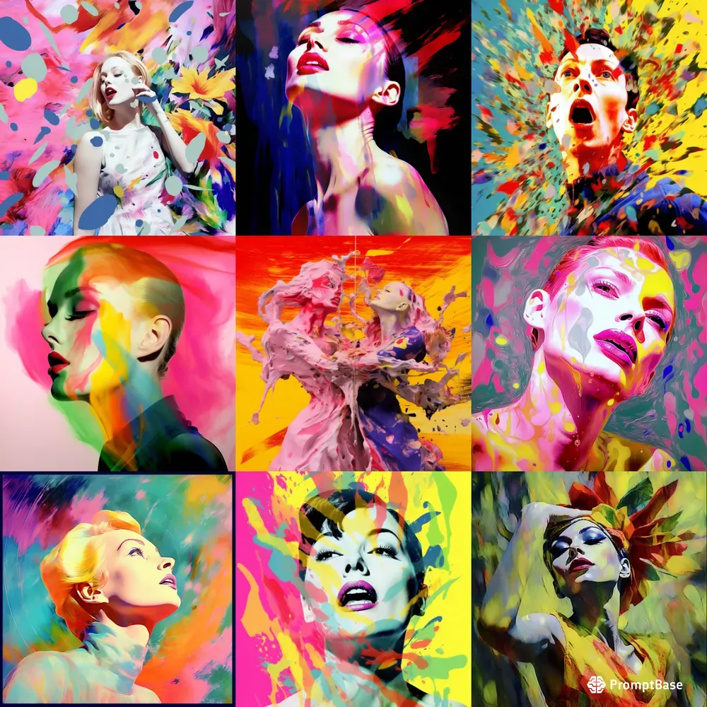 Distorted Fauvism Pop Art Photos Midjourney Prompt | PromptBase