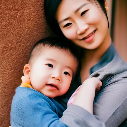 Customer Persona Portrait Of Mother And Baby Stable Diffusion Prompt ...