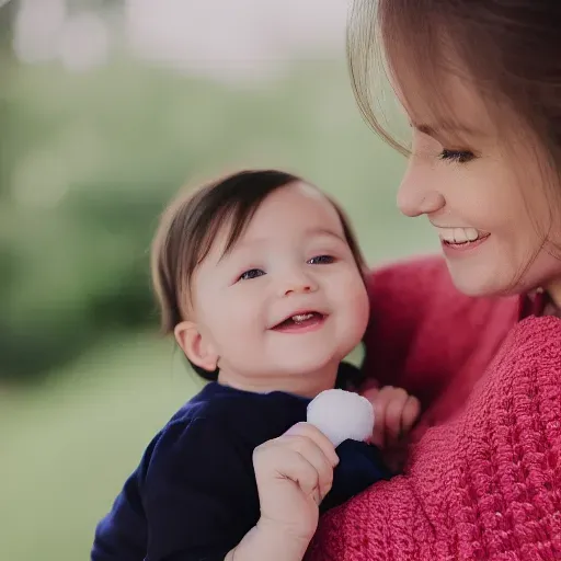 Customer Persona Portrait Of Mother And Baby Stable Diffusion Prompt ...