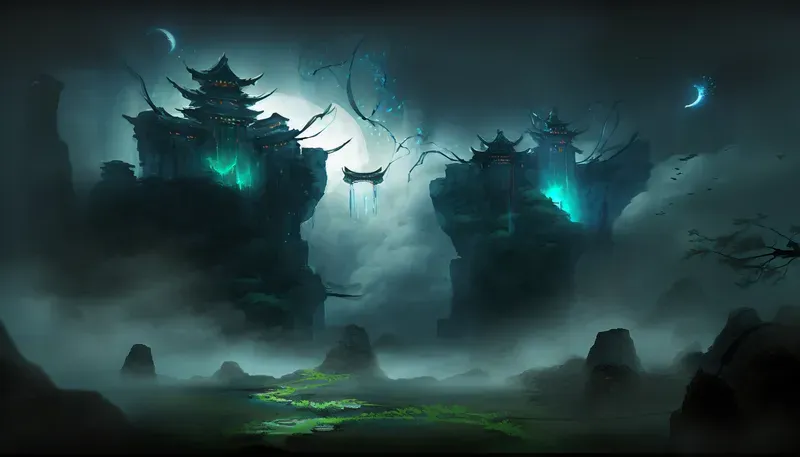 Giant Mythical Creatures And Settings Midjourney Prompt | PromptBase