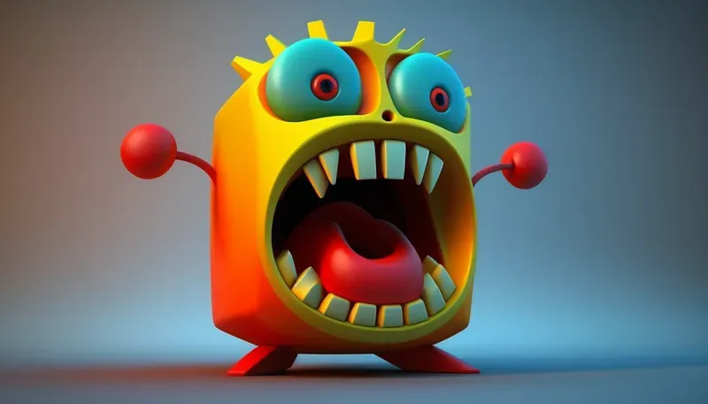 Intense 3D Face Monsters Midjourney Prompt | PromptBase