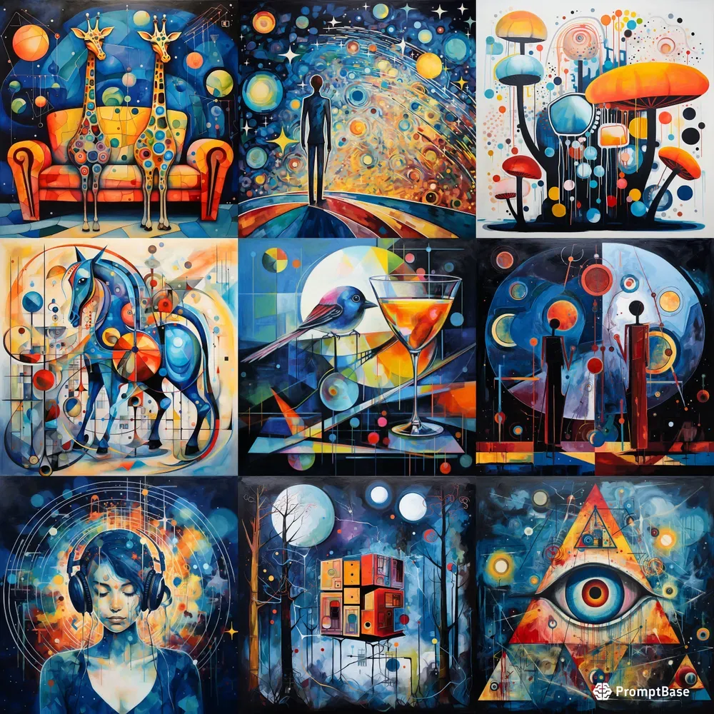 Surreal Art Abstract Art Modern Wall Art Midjourney Prompt | PromptBase