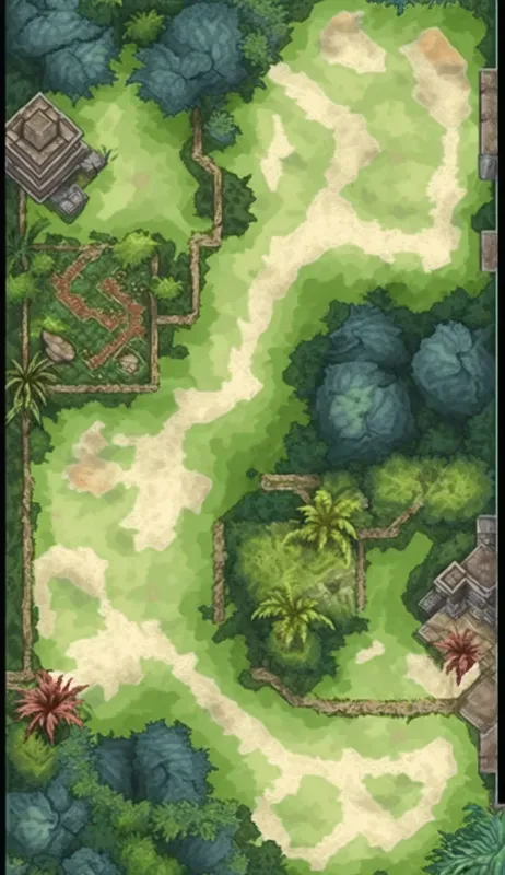 Tabletop RPG Maps Outdoor Environments Midjourney Prompt | PromptBase