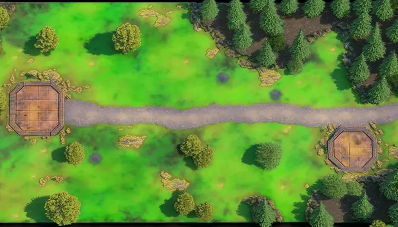 Tabletop RPG Maps Outdoor Environments Midjourney Prompt | PromptBase