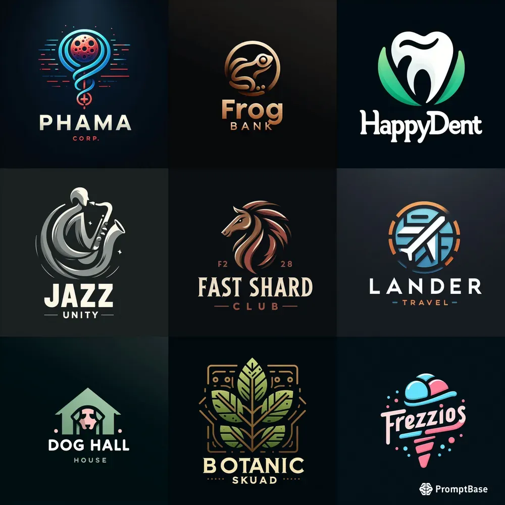 Text Logos Minimalistic For Your Brands DALL·E Prompt | PromptBase