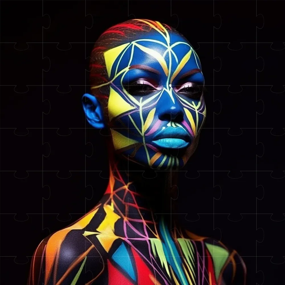 Realistic Body Paint Models Midjourney Prompt | PromptBase