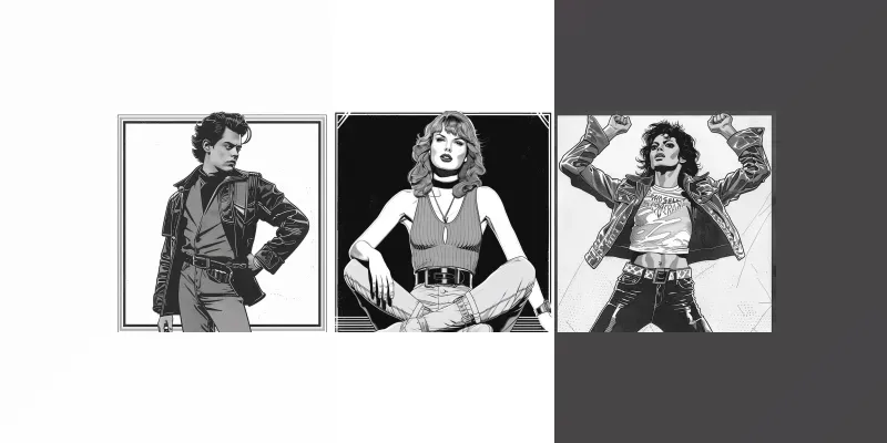 Epic Black White Comic Panel Generator App | PromptBase