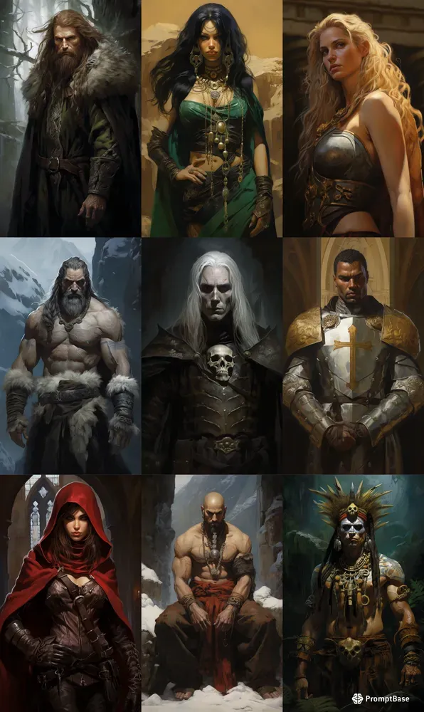 Diablo RPG Series Player Characters Midjourney Prompt | PromptBase