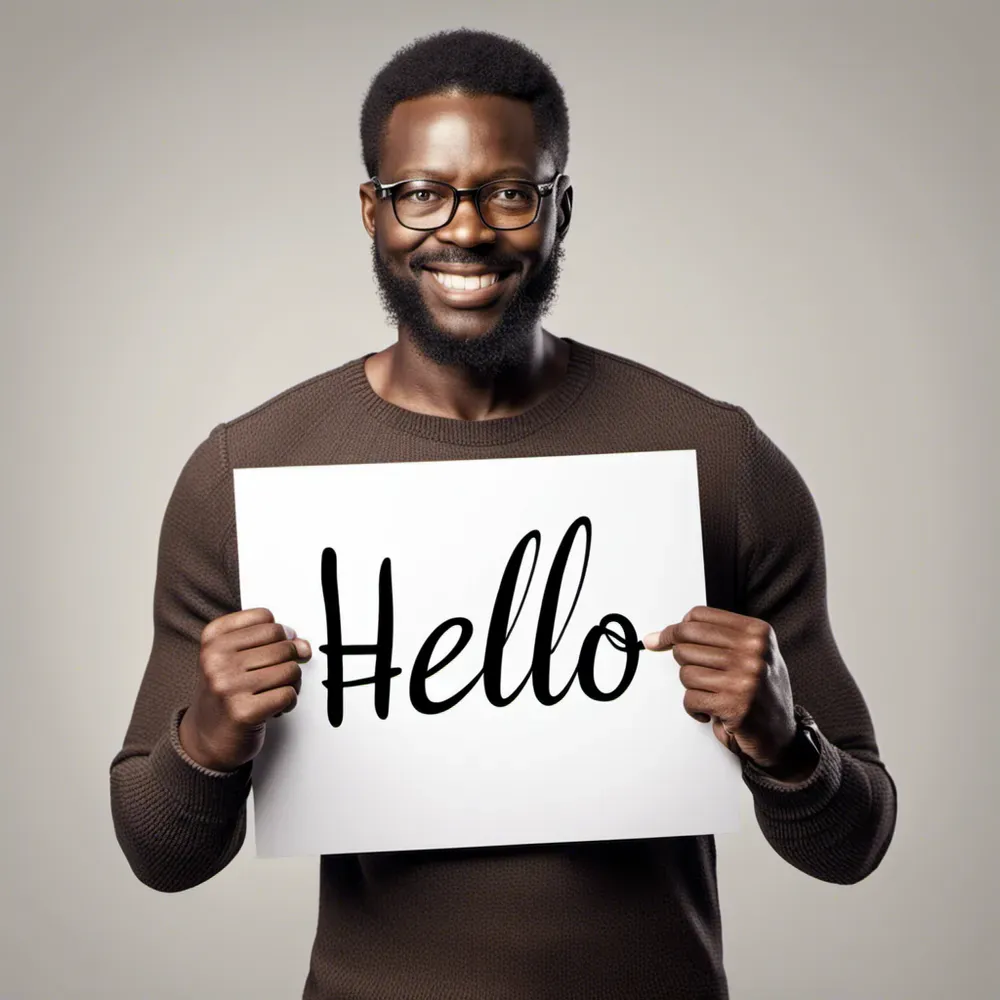 Professional People Holding Posters Stable Diffusion Prompt | PromptBase