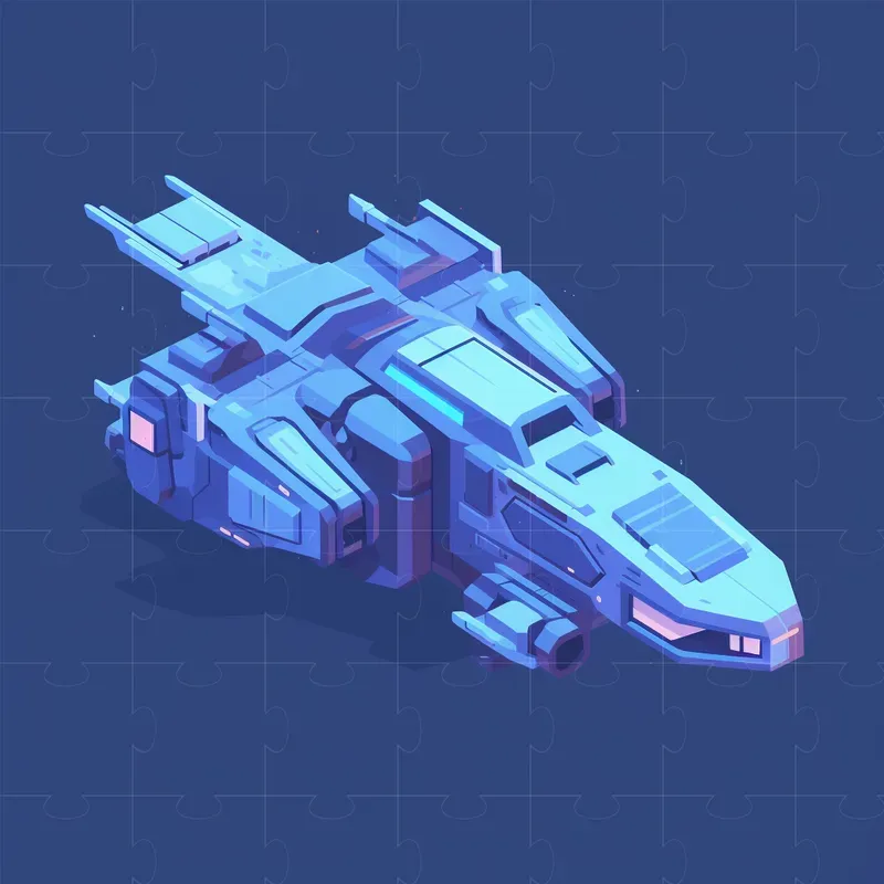Isometric Spaceship Vectors Midjourney Prompt | PromptBase