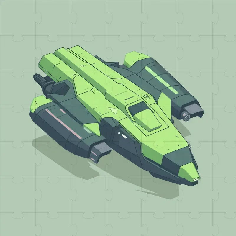 Isometric Spaceship Vectors Midjourney Prompt | PromptBase