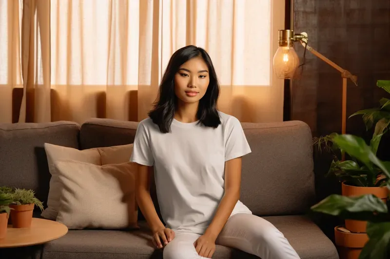 Tshirt Pod Mock Ups Real Model Homes Midjourney Prompt | PromptBase