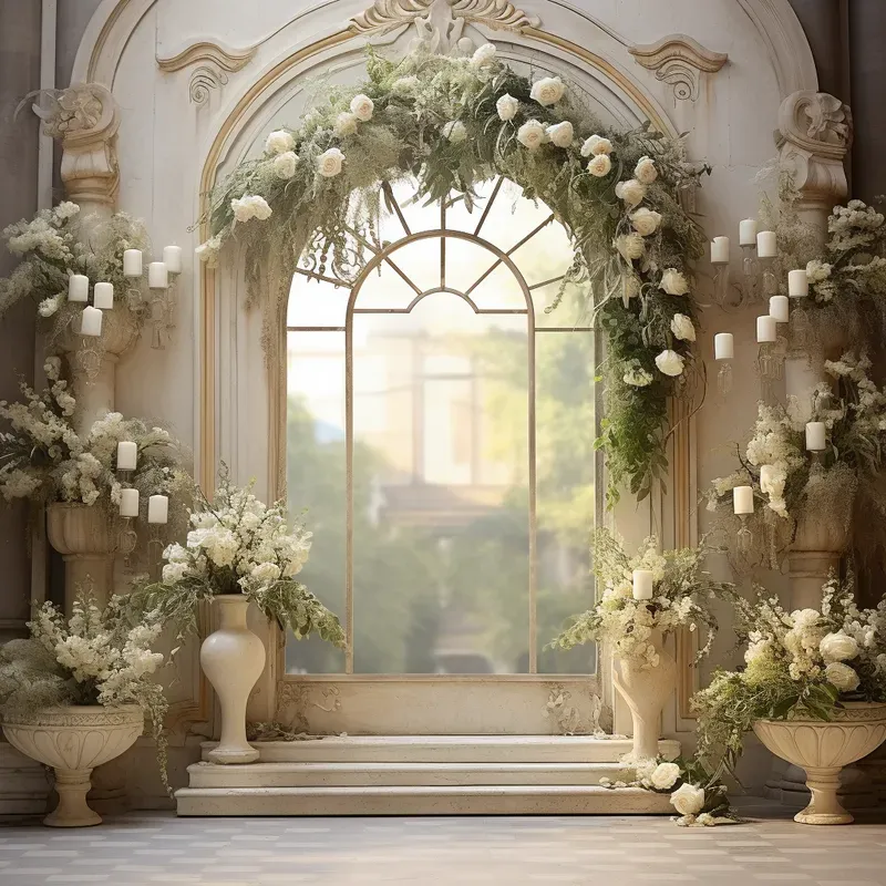 Wedding Photography Backdrops Romantic Midjourney Prompt | PromptBase