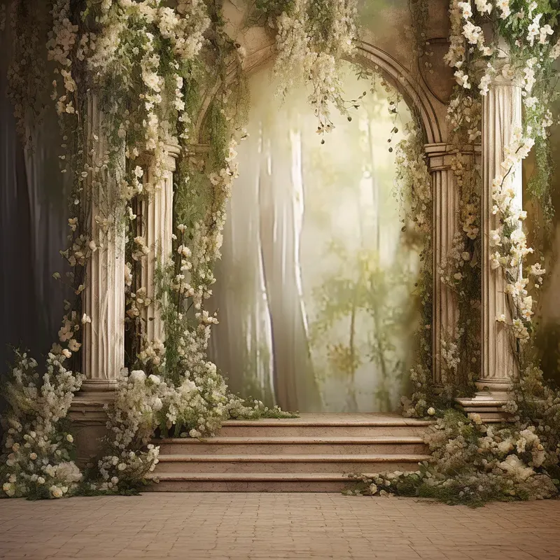 Wedding Photography Backdrops Romantic Midjourney Prompt | PromptBase