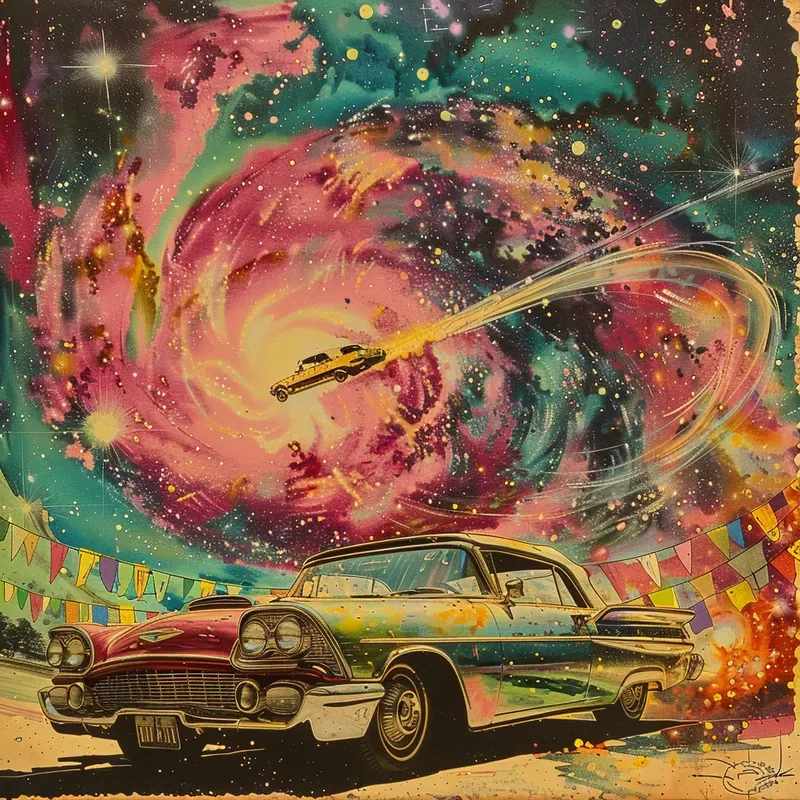 Illustrations In 70s Pulp Style Midjourney Prompt | PromptBase