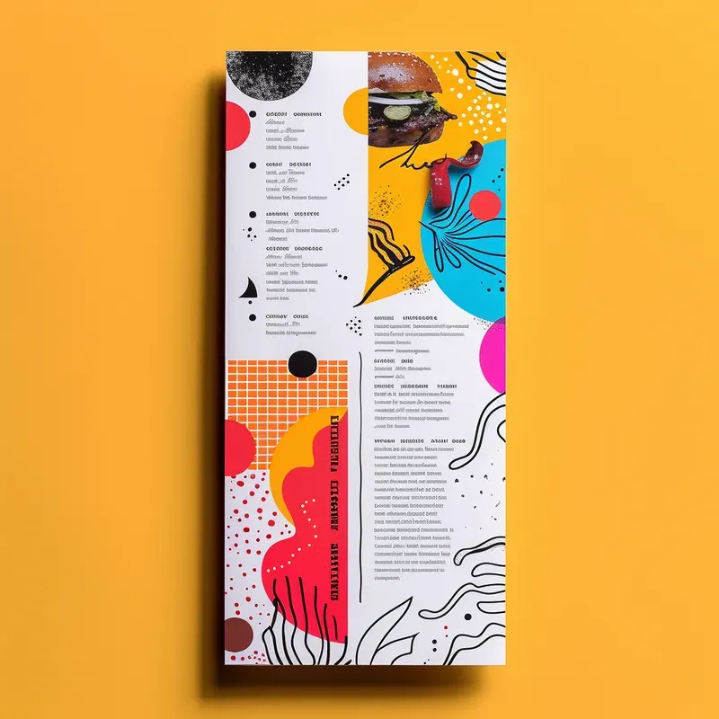 Menu Design Mockup Midjourney Prompt | PromptBase