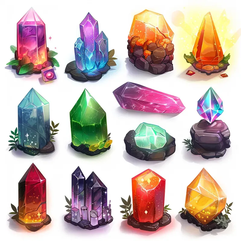 Game Asset Sheets Midjourney Prompt | PromptBase