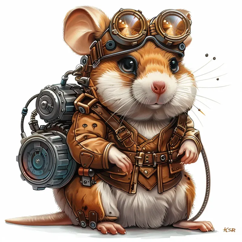 Steampunk Cartoon Animals Midjourney Prompt | PromptBase