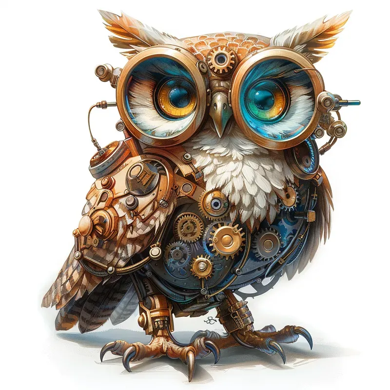 Steampunk Cartoon Animals Midjourney Prompt | PromptBase