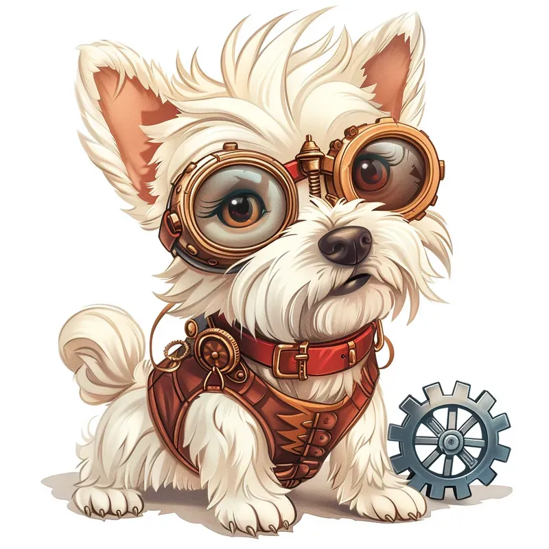 Steampunk Cartoon Animals Midjourney Prompt | PromptBase