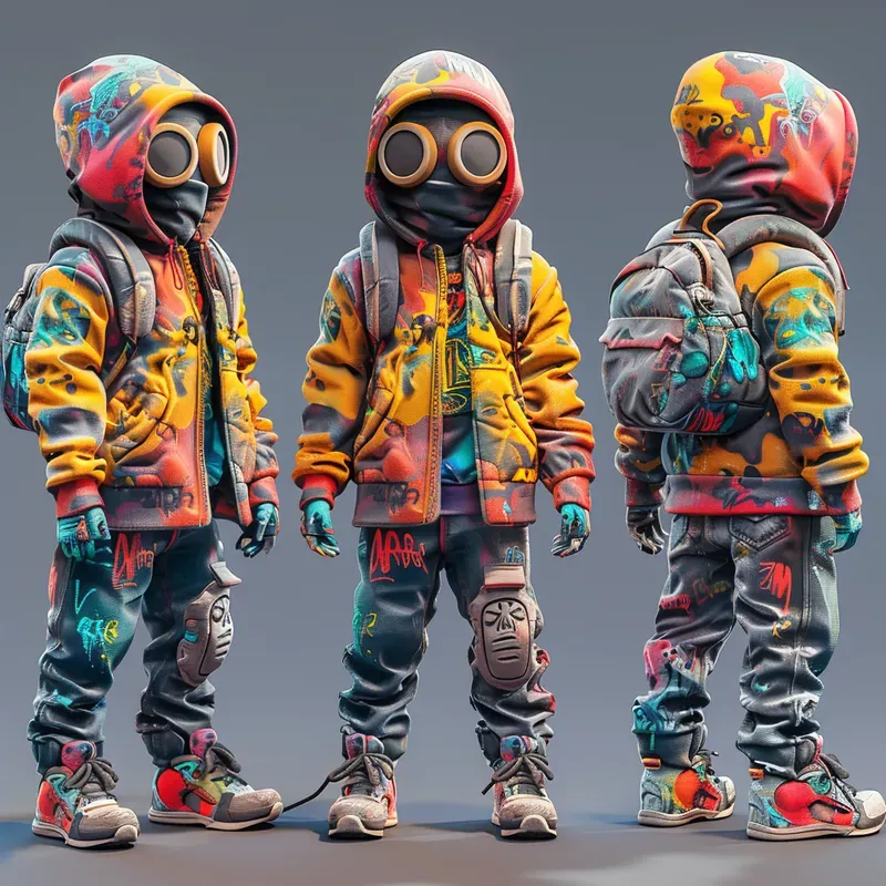 Exquisite 3D Character Sheet Midjourney Prompt | PromptBase