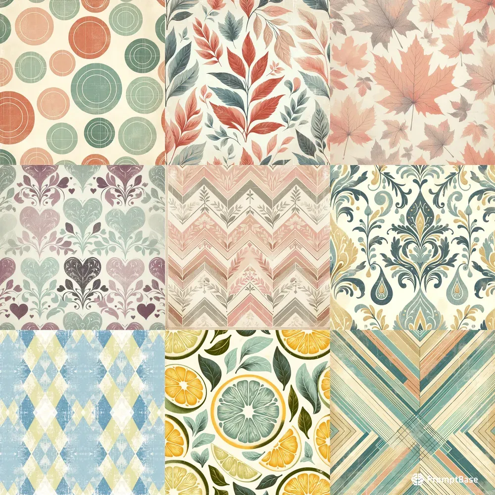 Nostalgic Elegant Vintage Patterns DALL·E Prompt | PromptBase