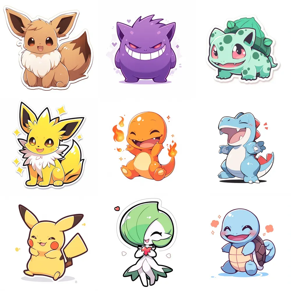 Pokemon Chibi Stickers Midjourney Prompt | PromptBase