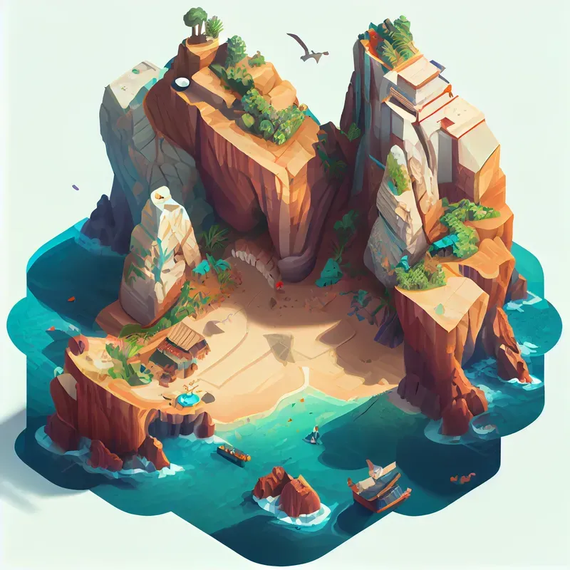 Isometric Scenes For Games Midjourney Prompt | PromptBase