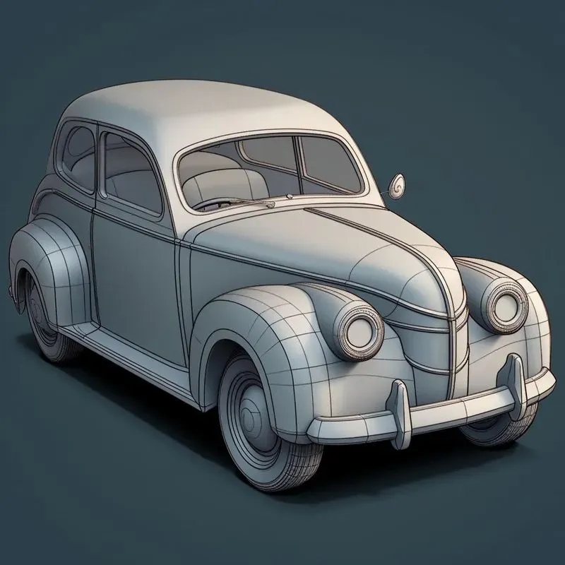 Small Cars 3D Model References Midjourney Prompt | PromptBase