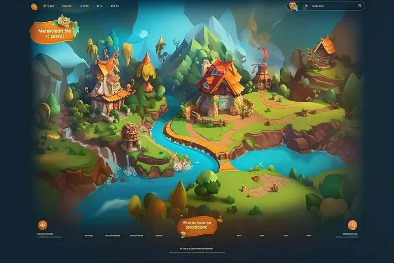 Game Developer Website Main Pages Midjourney Prompt Promptbase