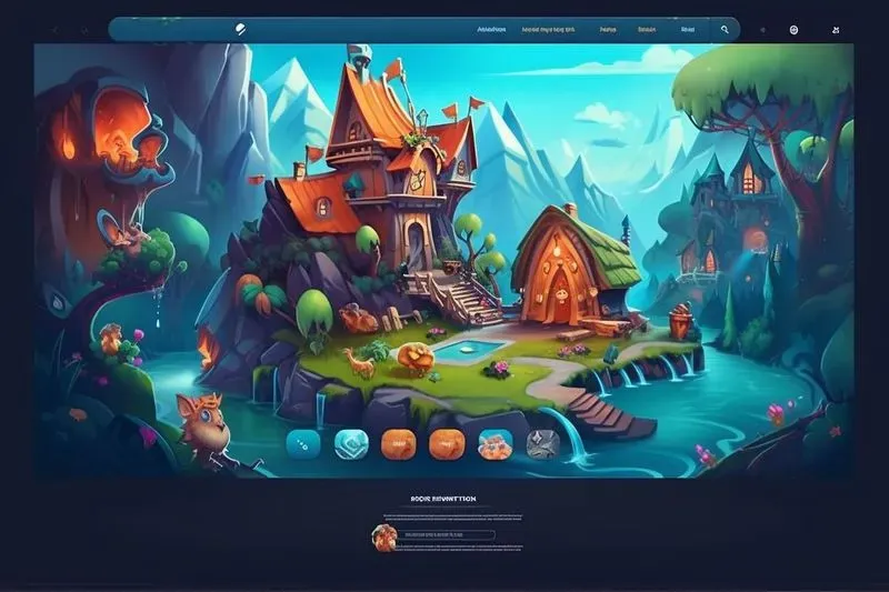 Game Developer Website Main Pages Midjourney Prompt Promptbase