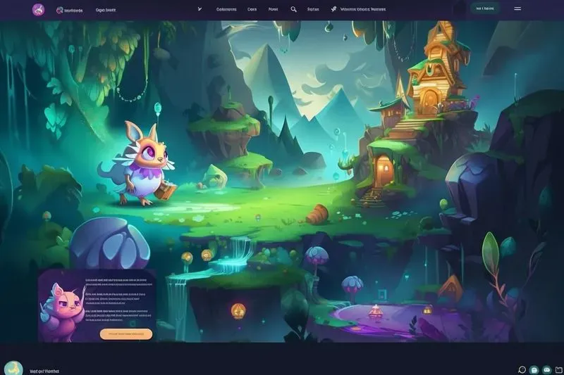 Game Developer Website Main Pages Midjourney Prompt Promptbase