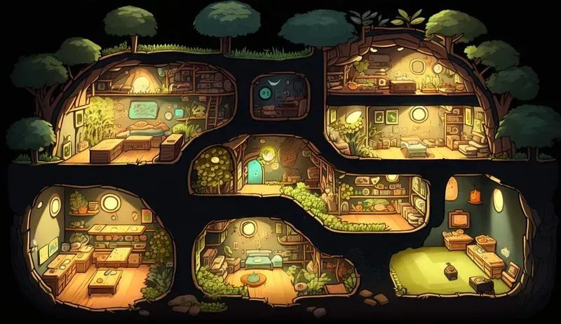 Fairy Tale Dungeons Game Maps Midjourney Prompt | PromptBase