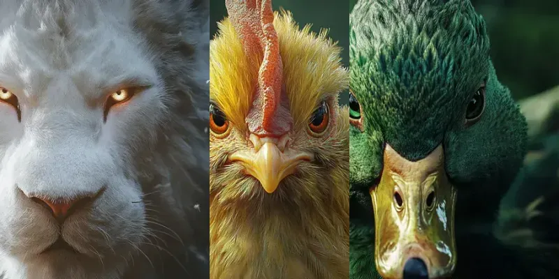 Colorfull Full Face Animal Wallpaper Generator App | PromptBase