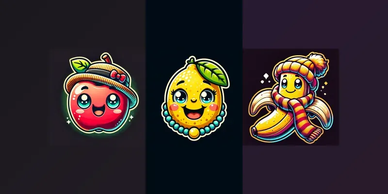 Fruit Mascots Tshirt Design Generator App | PromptBase