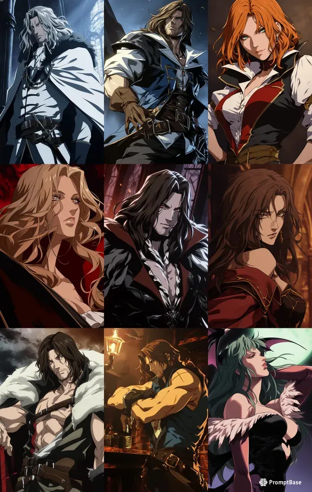 Castlevania Netflix Series Anime Style Midjourney Prompt | PromptBase