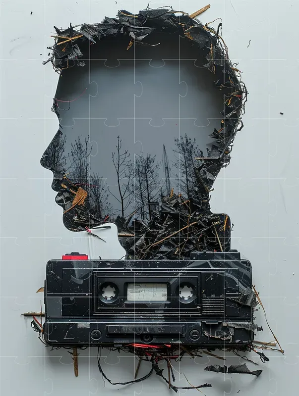 Paper Cutout Double Exposures Midjourney Prompt | PromptBase