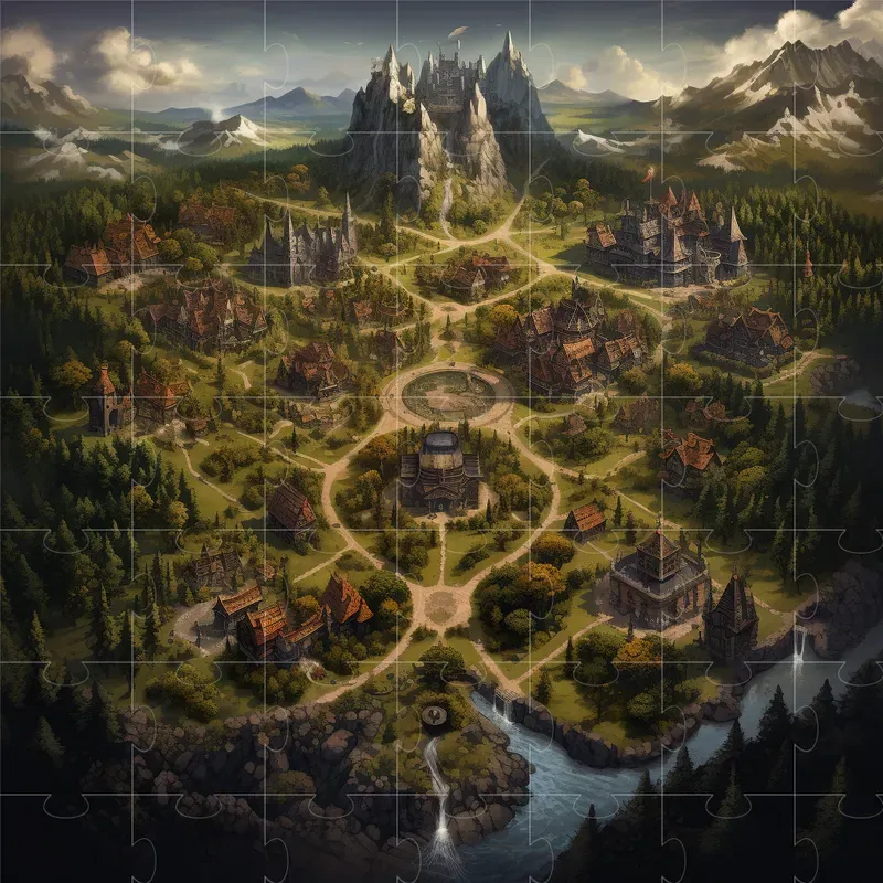 RPG Maps Locations Midjourney Prompt | PromptBase