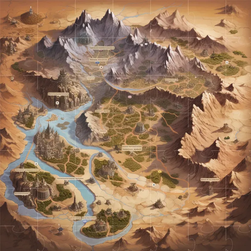 RPG Maps Locations Midjourney Prompt | PromptBase